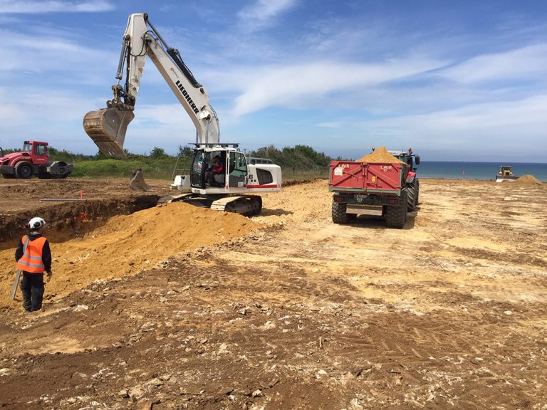 Construction work begins in Ver-sur-Mer – British Normandy Memorial
