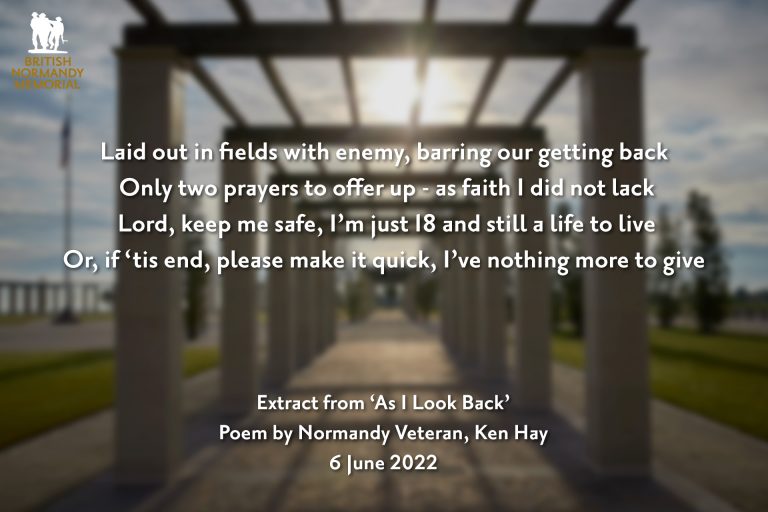 D-Day 78 : poem ‘AS I LOOK BACK’ by Veteran Ken Hay – British Normandy ...