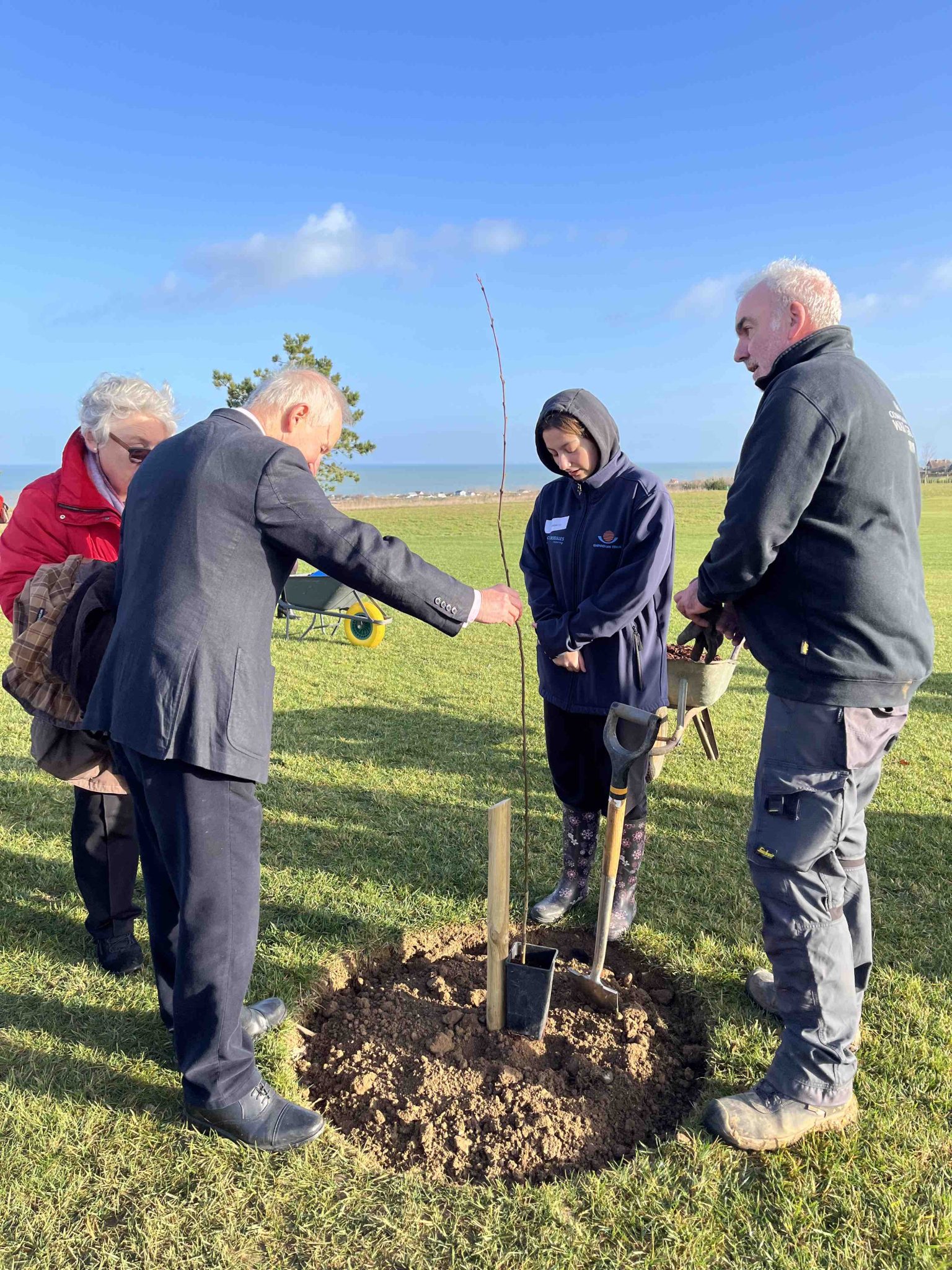 The Queen Elizabeth II Avenue: Tree Planting – British Normandy Memorial