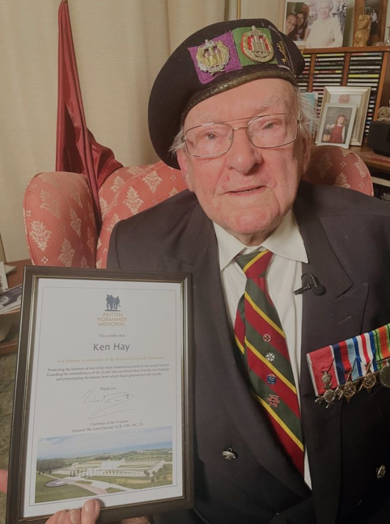 Normandy Veteran Ken Hay MBE Becomes Memorial Ambassador – British ...