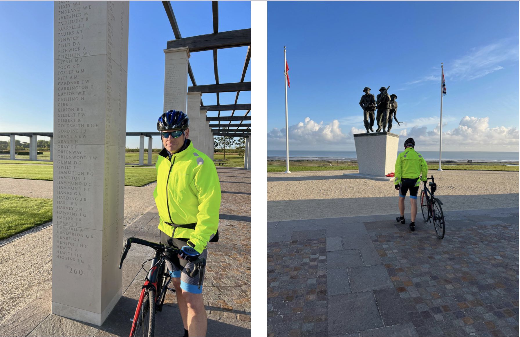 Normandy cycle route: epic fundraiser inspired by grandfather – British ...