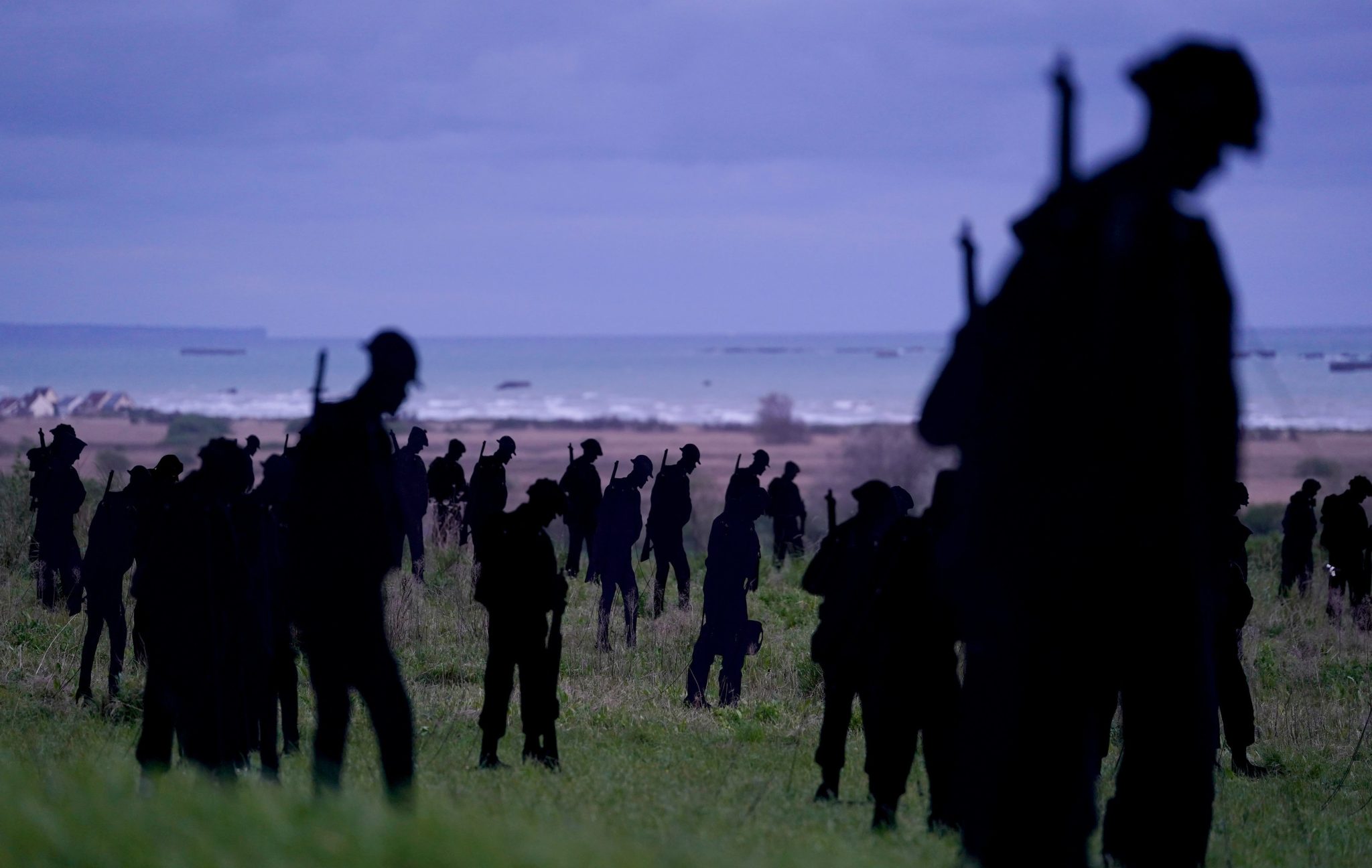 D-Day 80: Standing with Giants installation at Memorial – British ...