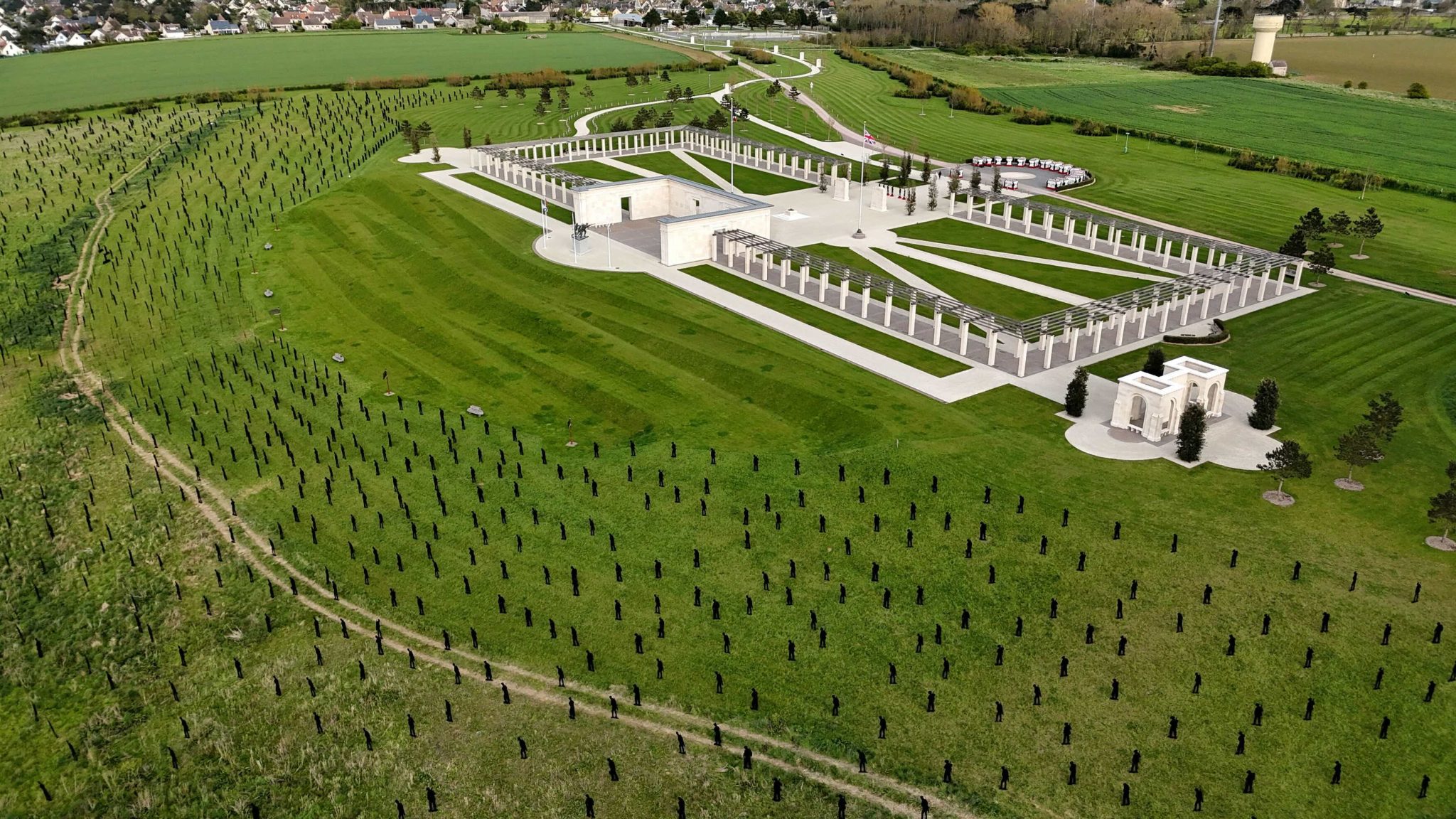 D-Day 80: Standing with Giants installation at Memorial – British ...
