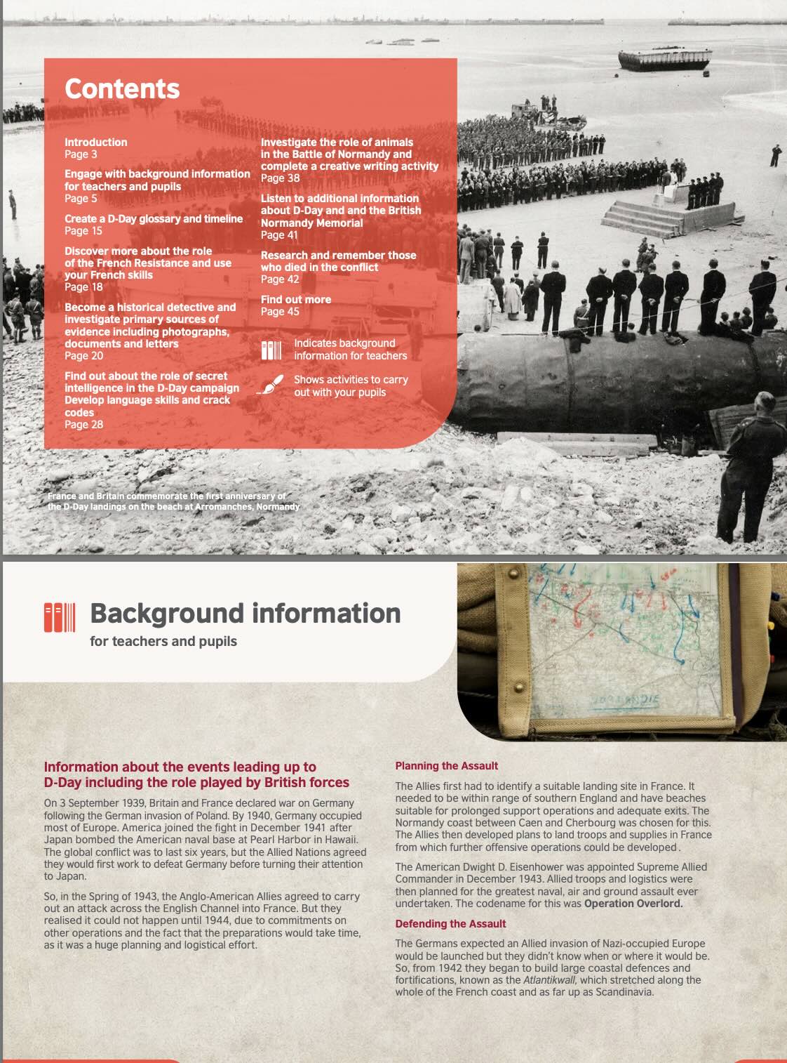 D-Day 80: Education Pack – British Normandy Memorial